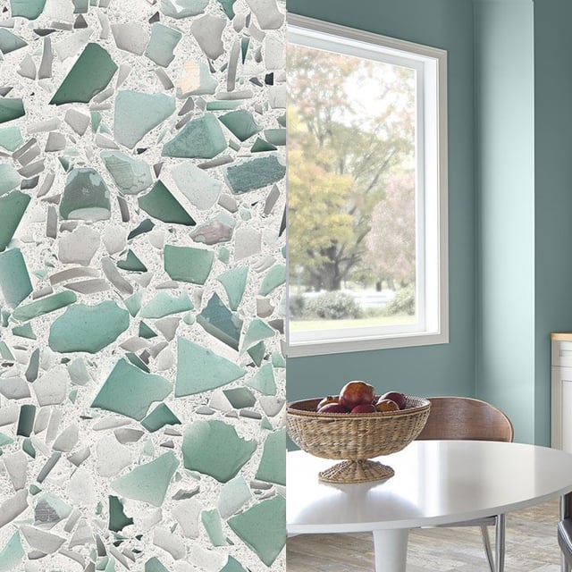 Cool, Calm and Collected: 6 Recycled Glass Countertop Pairings for BEHR ...